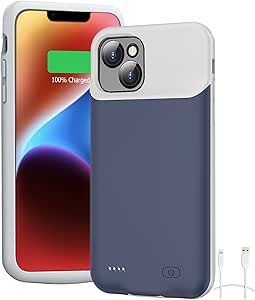 Amazon.com: Battery Case for iPhone 14, Full Encircle 7000mAh Ultra ...