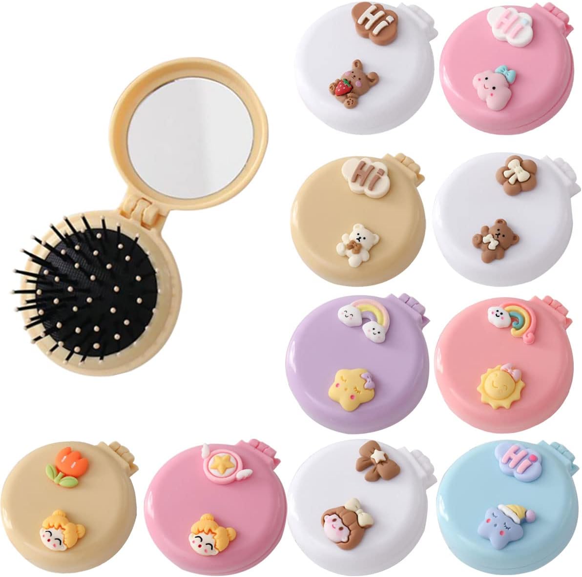 Amazon.com : Maji Mama Metallic Shinning Finish Foldable Travel Hair ...