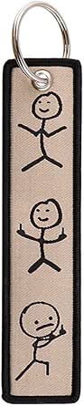 Amazon.com: Pinstant Funny Stick Figure Drawing Flipping Bird Middle ...