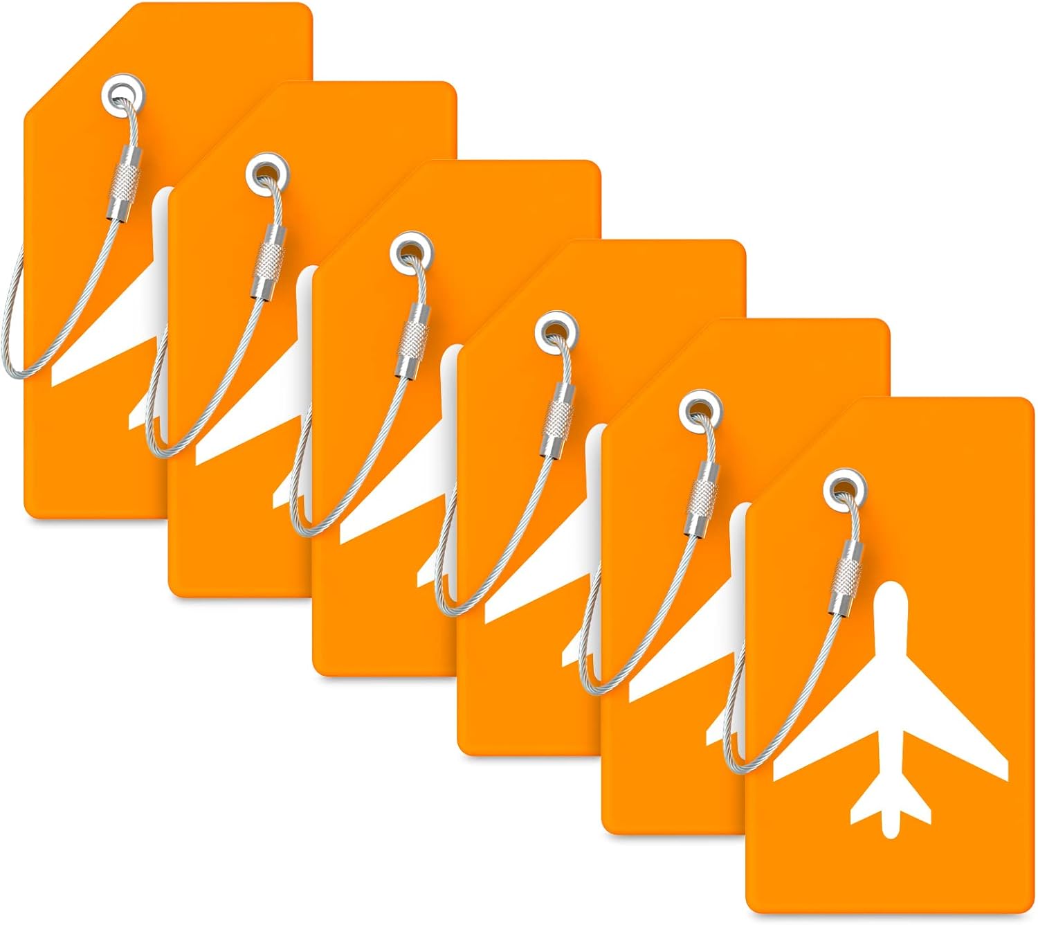 Amazon.com: Mycket 6 Pcs Luggage Tags, Silicone Baggage Labels ...