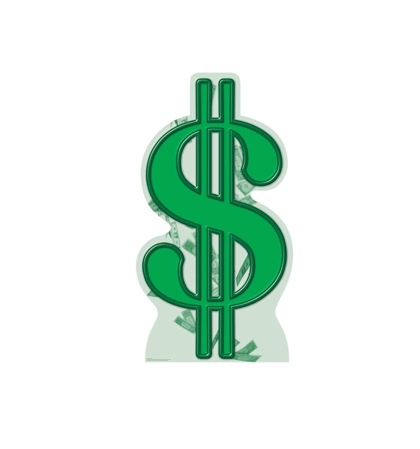 Amazon.com: Cardboard People Dollar Sign Life Size Cardboard Cutout ...