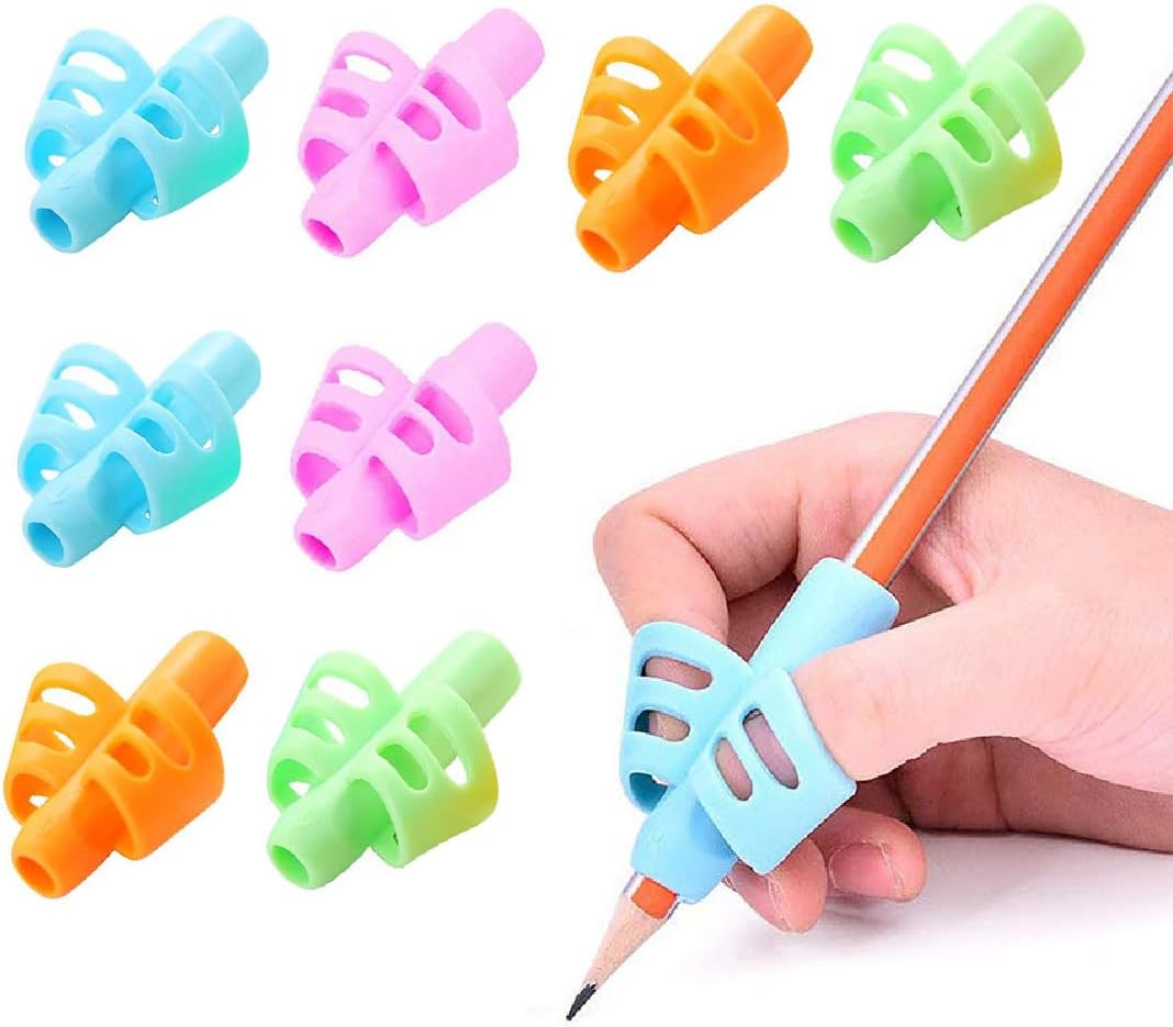 JITNGA 8 Pièces Grips Pour Crayon, Aide Stylo Enfant,Grips Crayon ...