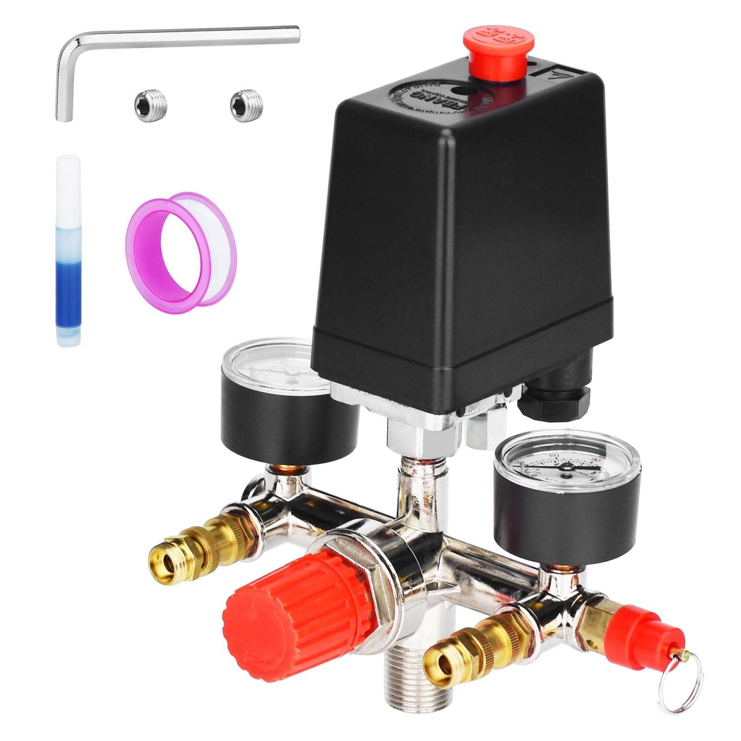Universal Air Compressor Pressure Switch Control Valve (90-120 PSI ...
