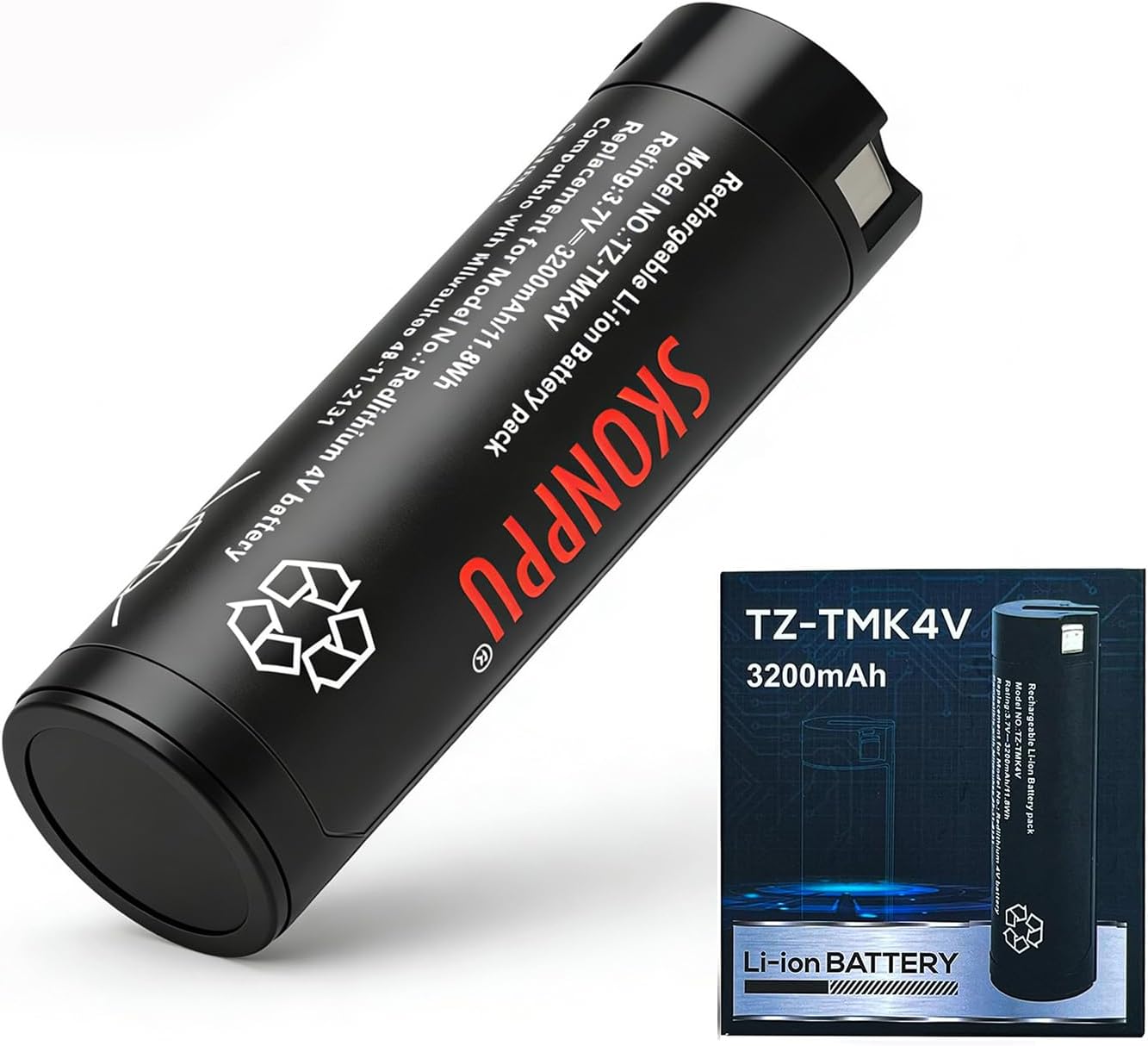 Amazon.com: SKONPPU Replacement Battery for Milwaukee Headlamp ...