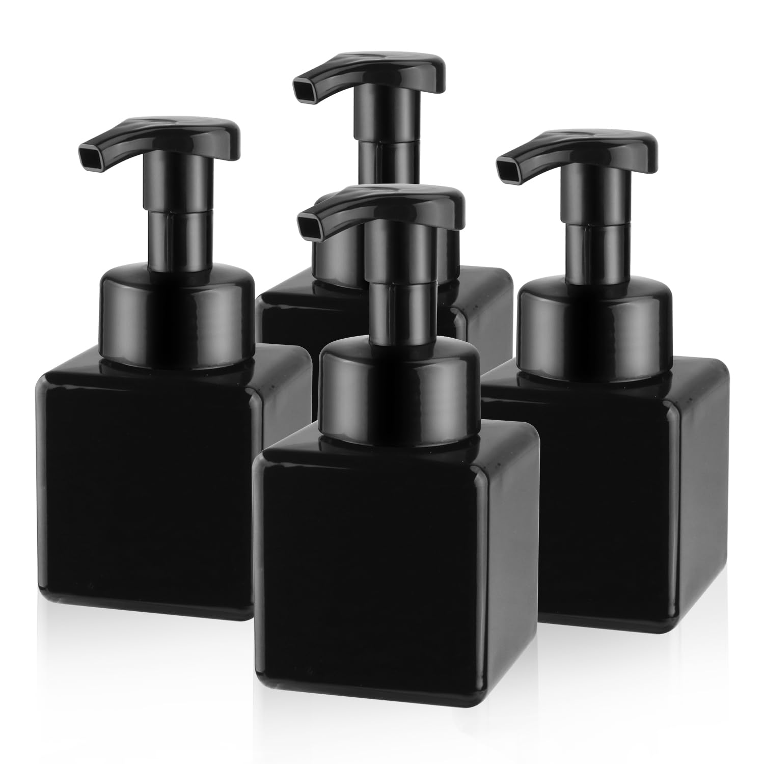 Amazon.com: BOSMIOW 4PCS 250ml/8.3oz Black Plastic Foam Bottles,Empty ...