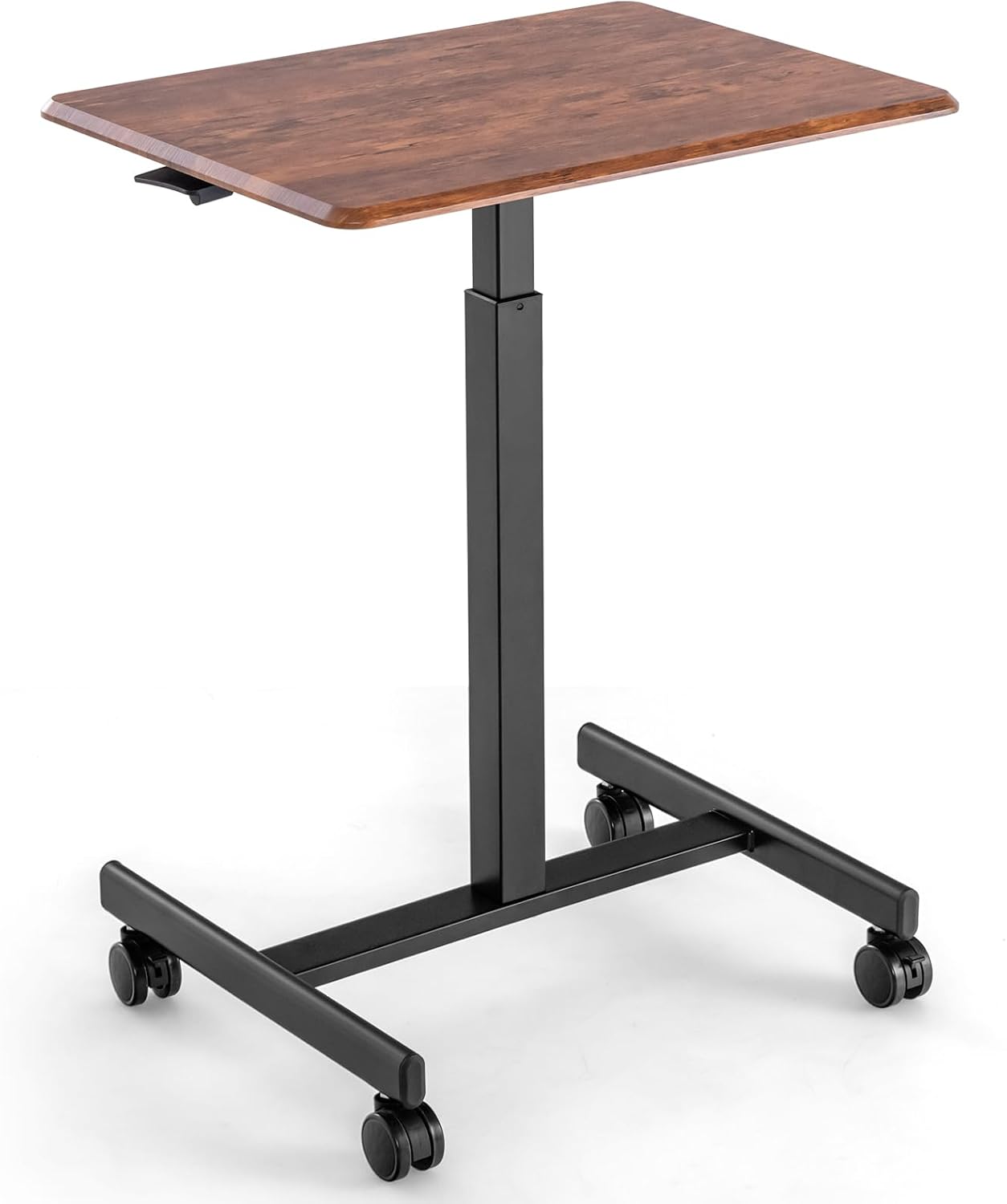 CASART Height Adjustable Laptop Desk, Mobile Standing Desk with Wheels ...