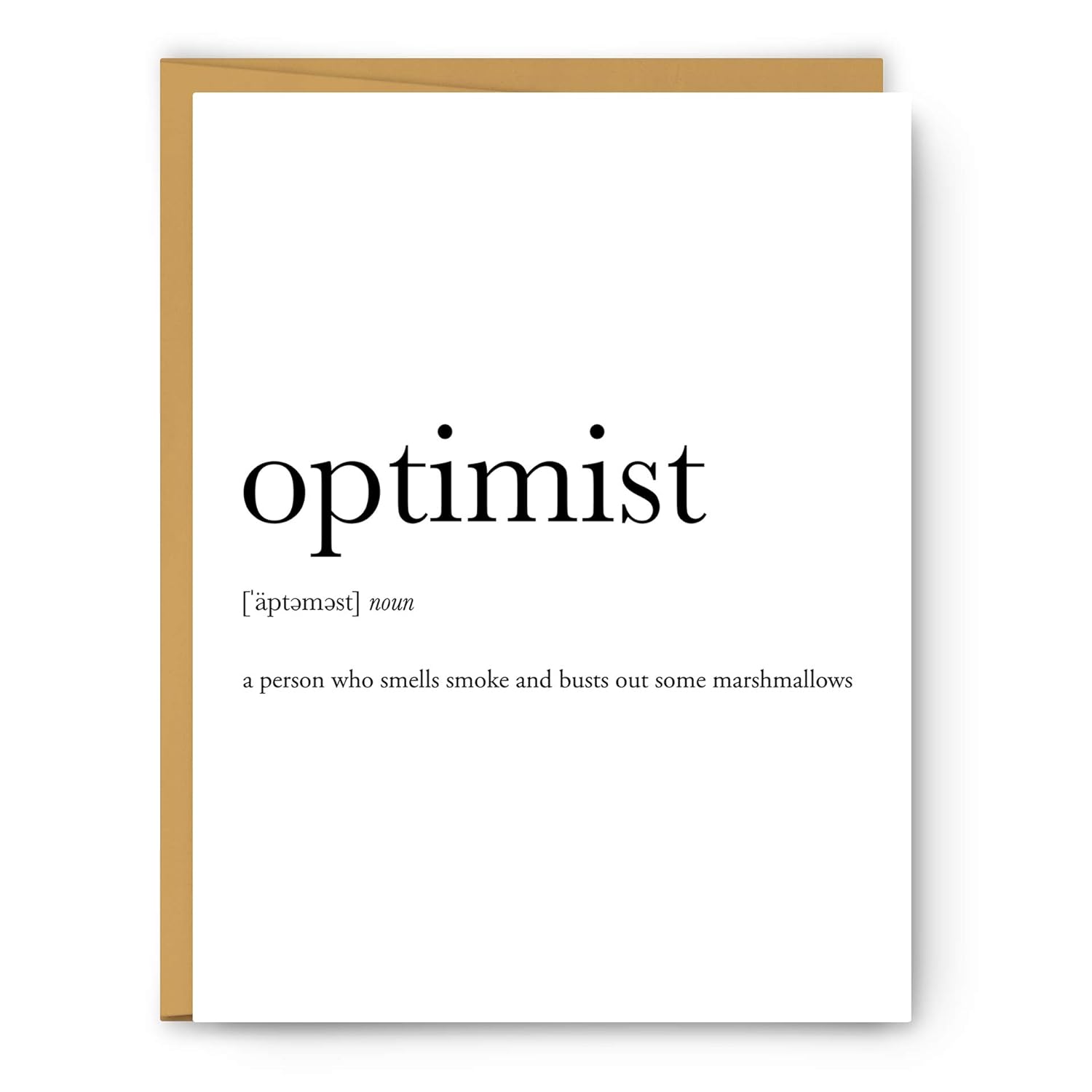 Amazon.com: OPTIMIST definition - Unframed art print poster or greeting ...