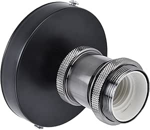 One-Piece Outlet Box Mount, Top Wired Incandescent Lampholder E26 E27 ...