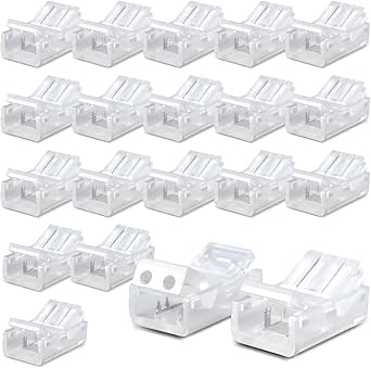 Innfeeltech 20 Pcs Strip Connector Wire Quick Connector for 8MM 2 Pin ...