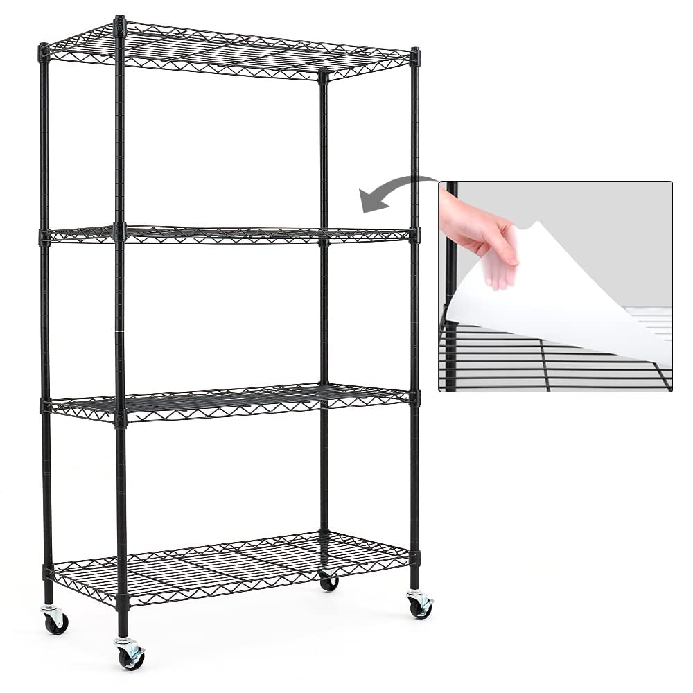 Catalina Creations EFINE 4-Shelf Shelving Units and Storage on Wheels ...