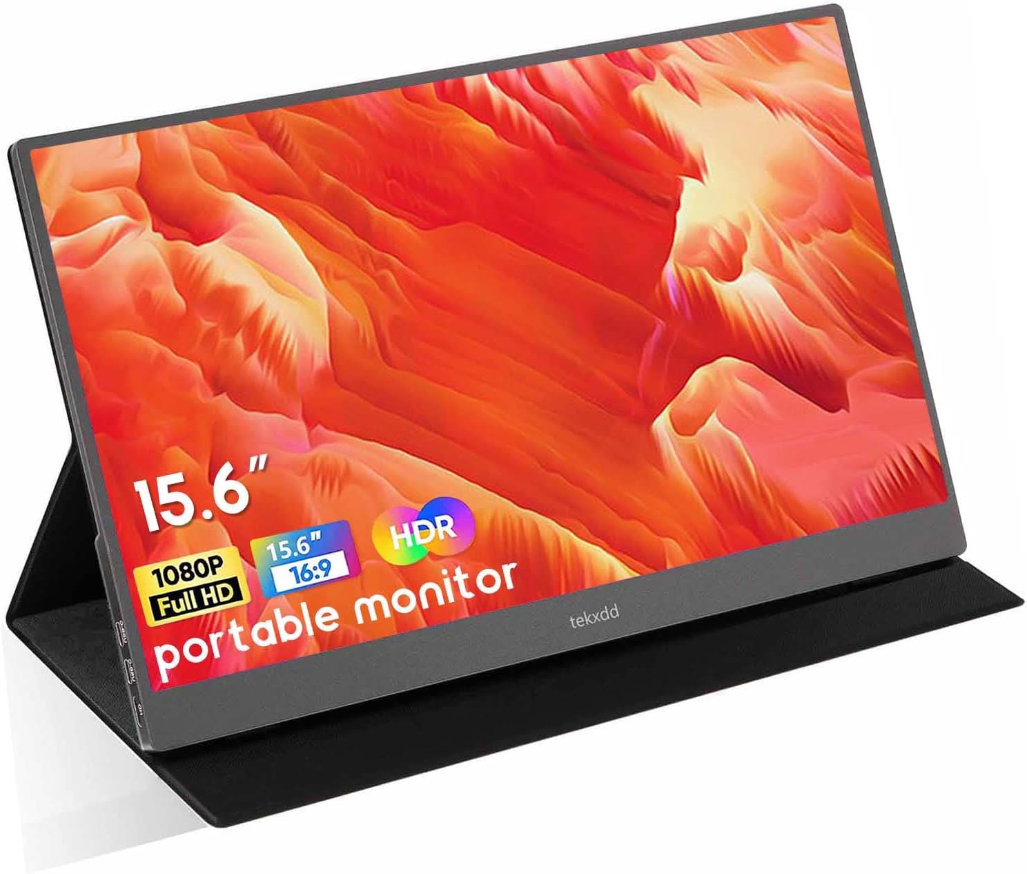 TEKXDD 1080P IPS Monitor Portable, 15.6 Pulgadas Full HD Pantalla ...