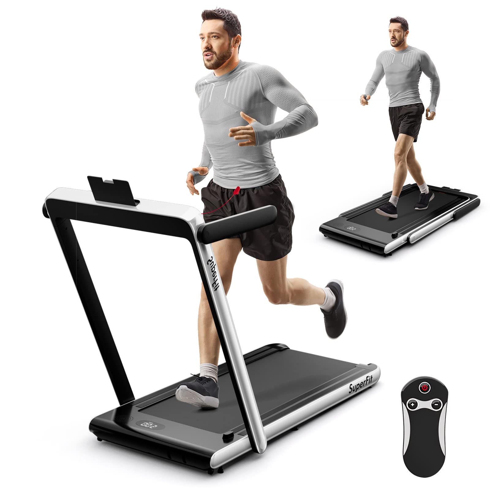 Snapklik.com : Goplus 2 In 1 Folding Treadmill, 225HP Superfit Under ...