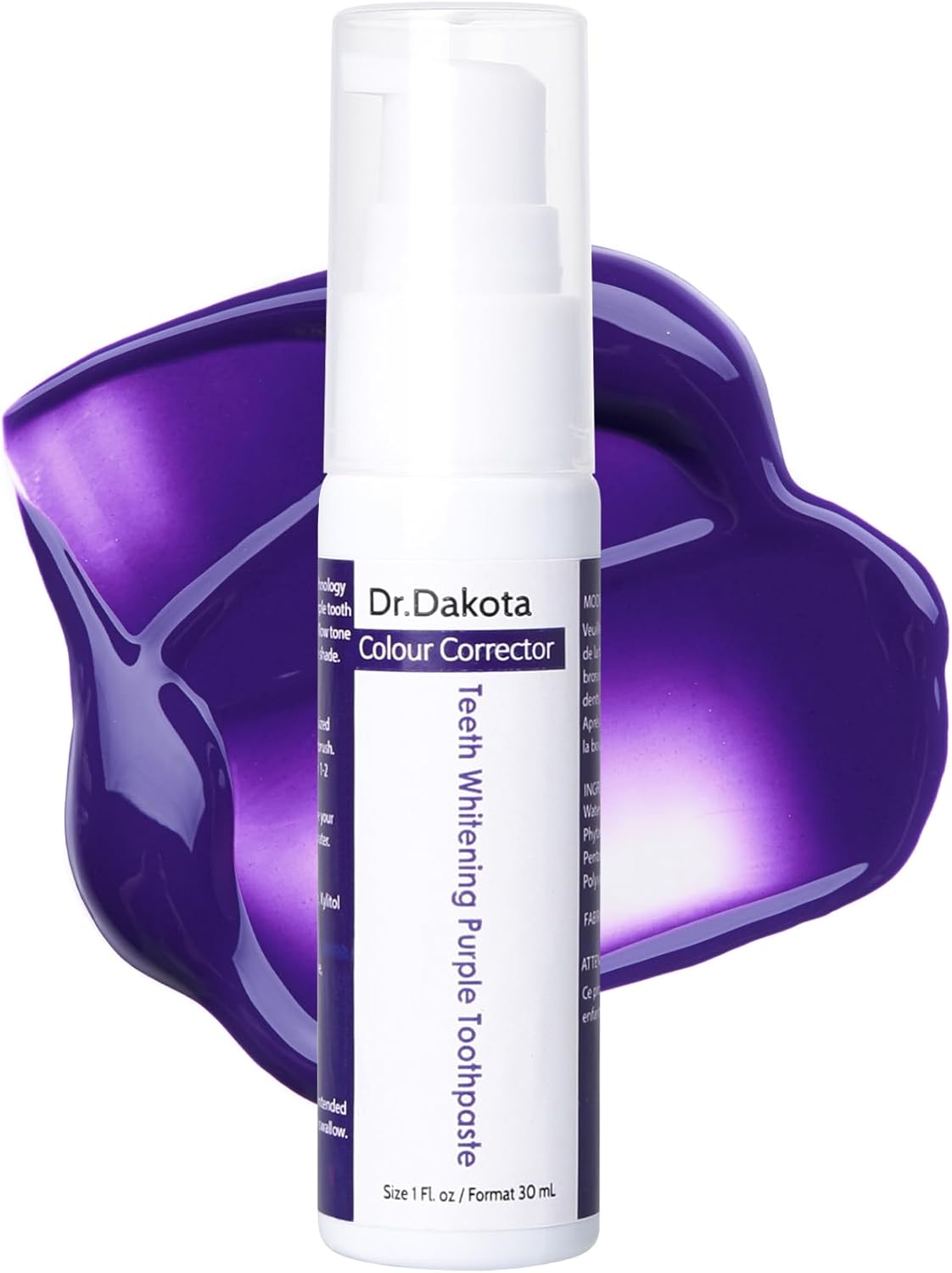 Amazon.com : Dr.Datoka Purple Teeth whitening Toothpaste, Color Wheel ...