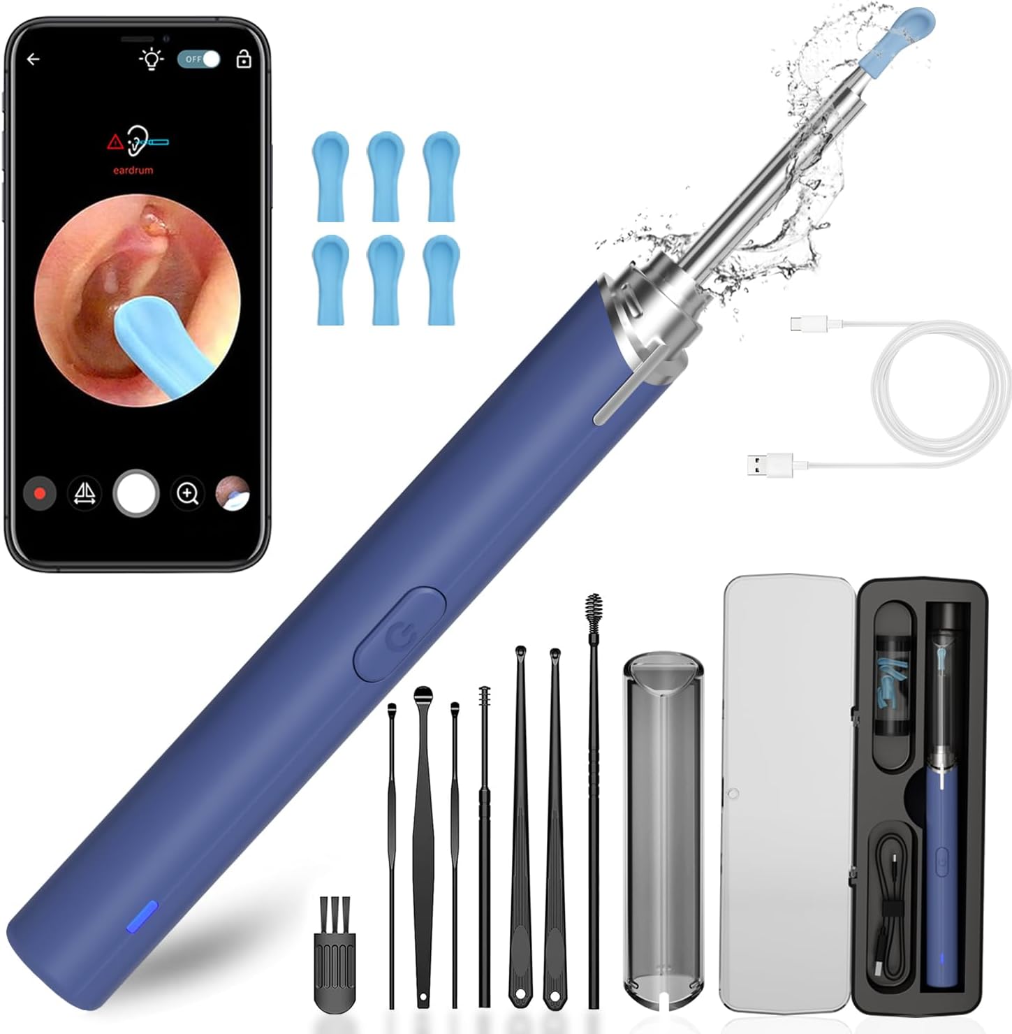 Amazon.com: Ear Wax Removal, Earwax Remover Tool with 8 Pcs Ear Set ...