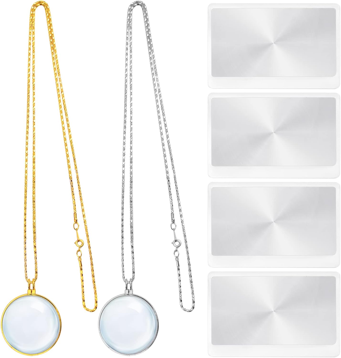 Amazon.com: 2pcs 3X Magnifying Glass Necklace Magnifier Monocle Eyewear ...