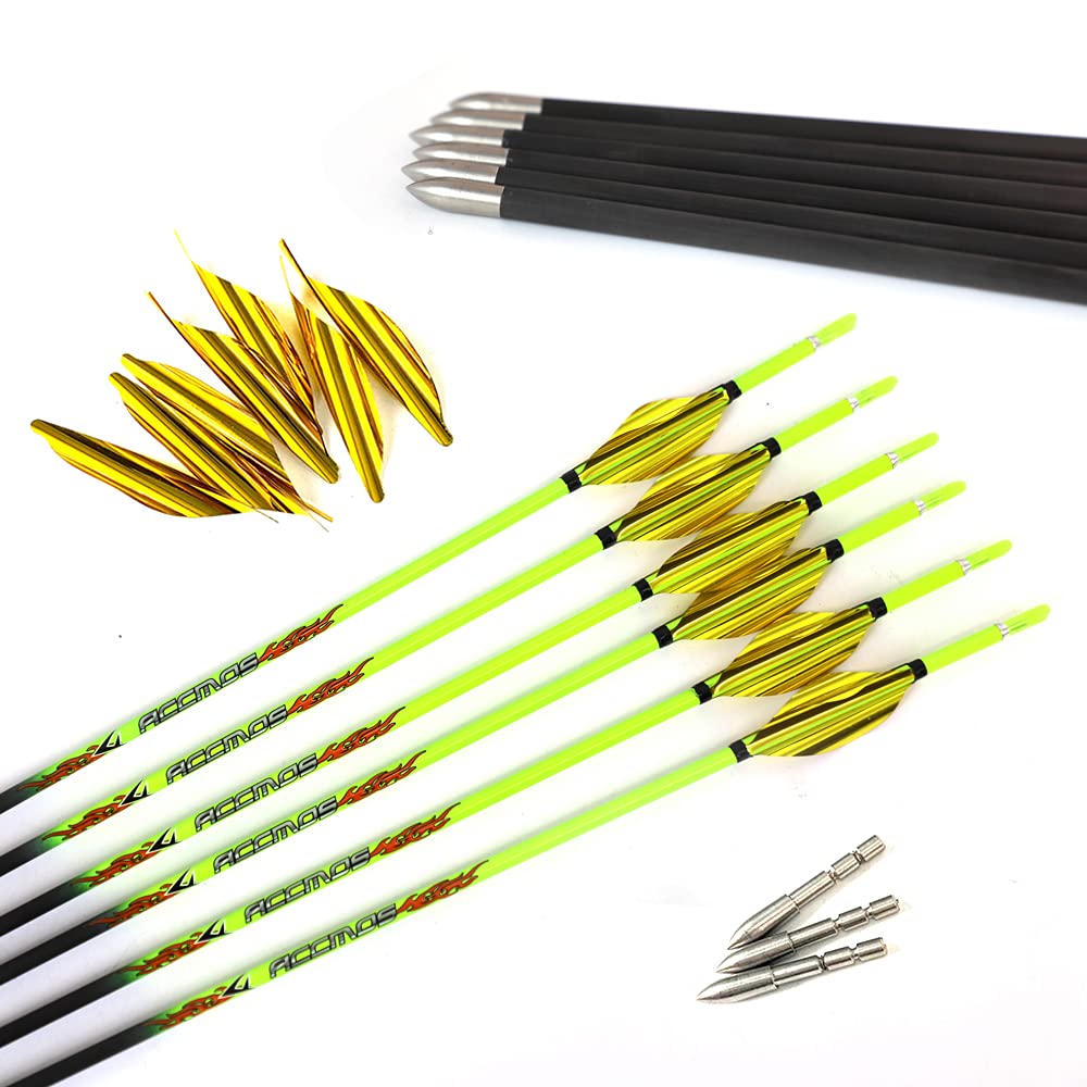 Compound Bow Arrows Carbon Fiber Arrows For Hunting & Target Practice ...