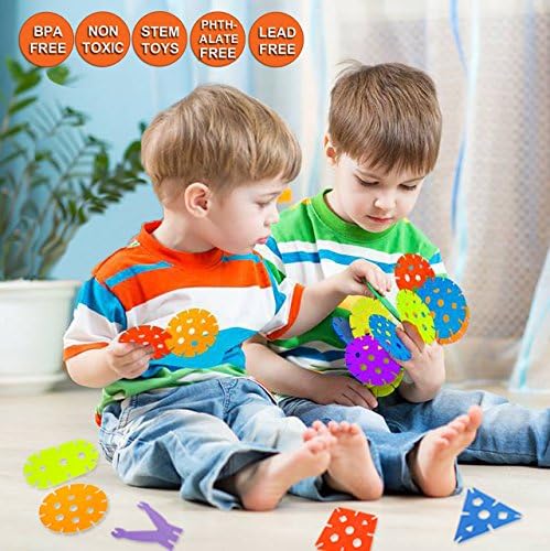 Skoolzy Rainbow Jumbo Creative Flakes Juego de 120 piezas Juguetes ...
