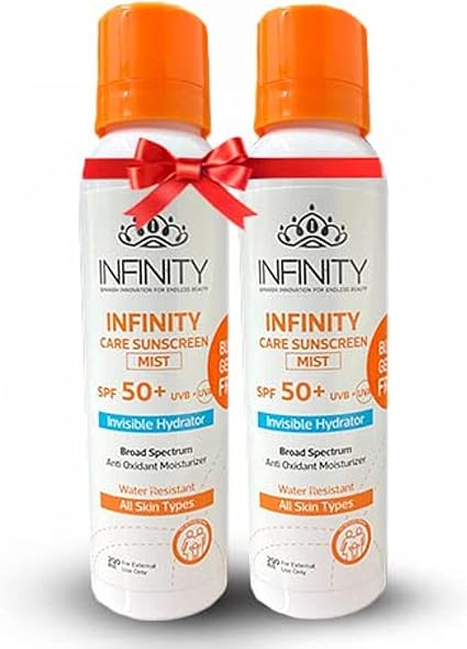 infinity sunscreen mist spray 50+ spf 1+1 120ml: Buy Online at Best ...
