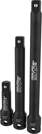 LEXIVON Jeu de 3 rallonges à douilles, 1/2" (12.5mm) Embout | outil ...