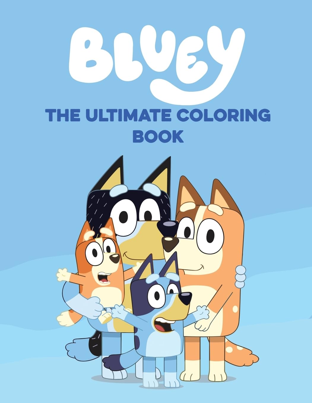 Bluey Coloring Book: Bluey and Friends coloring book for Kids and Teens ...