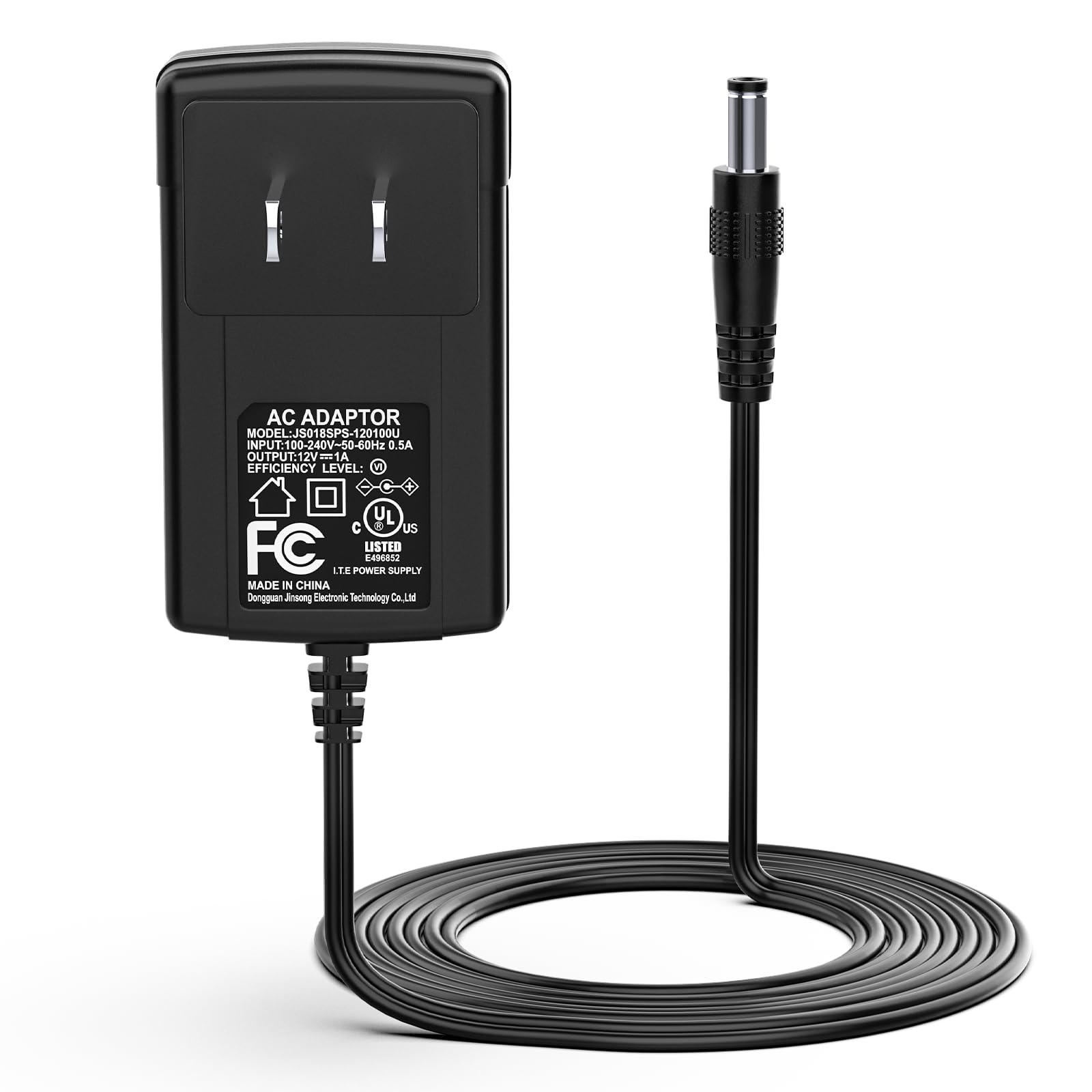 Amazon.com: 12V 1A [12 Volts 1 Amps 12 Watts] Adapter Power Supply 100V ...