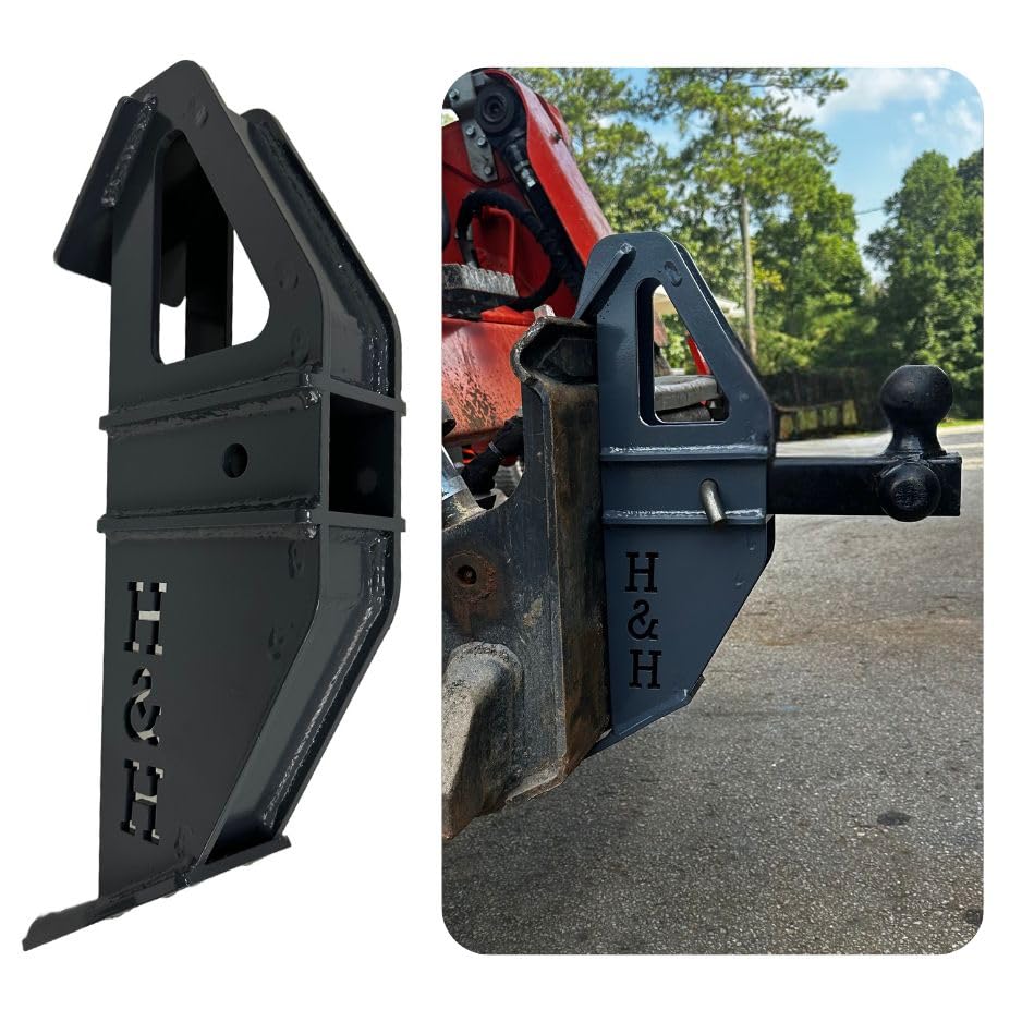 Amazon.com: H&H Attachments Skid Steer Trailer Hitch Reciver Quick ...