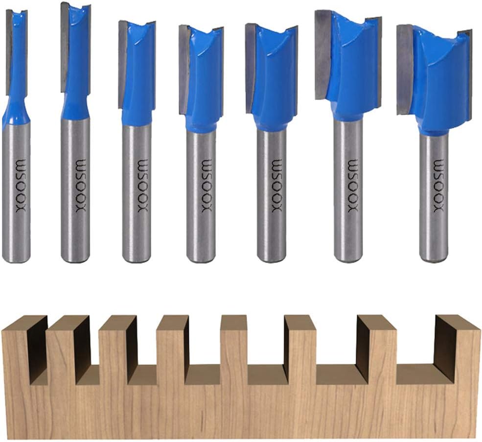 Trend CraftPro Straight Two Flute Router Cutter Bit, 1/4 Inch Shank ...