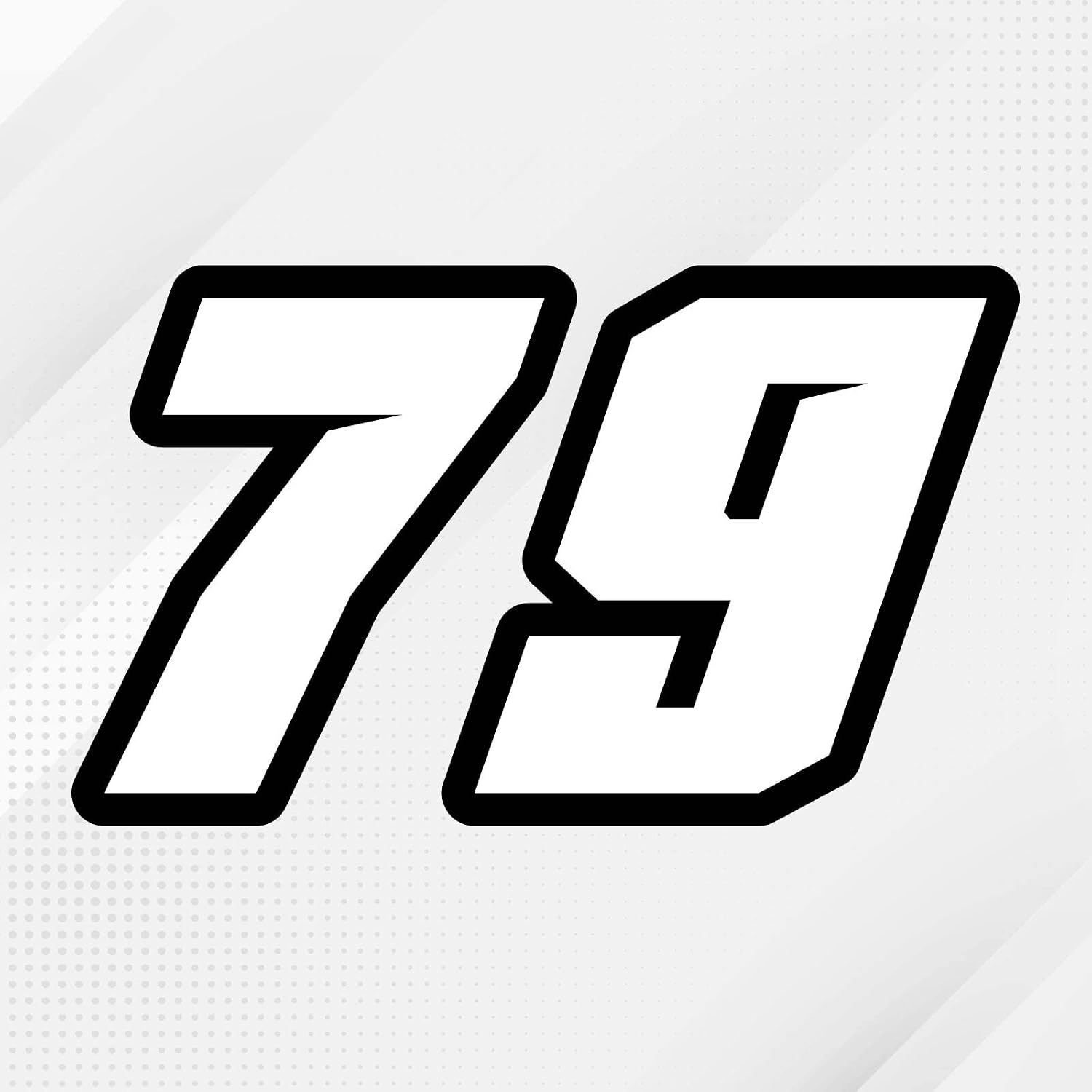 Amazon.com: MC MOTOPARTS 3 pcs Personalized Custom Number Stickers ...