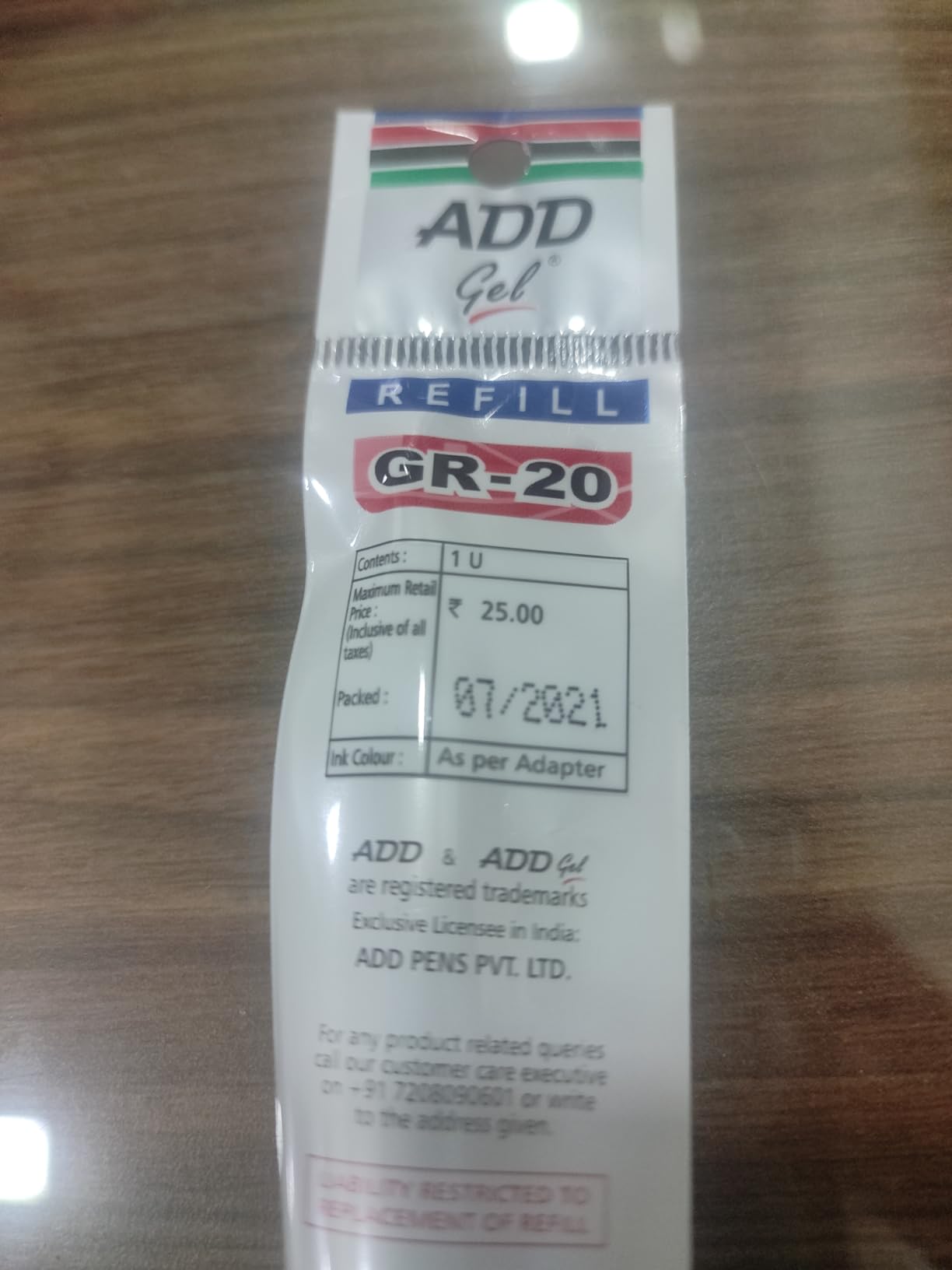 ADD Gel GR-20 Achiever Gel Refill Pack of 10 (Black) : Amazon.in ...