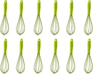 Amazon.com: Mini Silicone Whisk, 12-Pack Portable Egg Whisk, Small ...