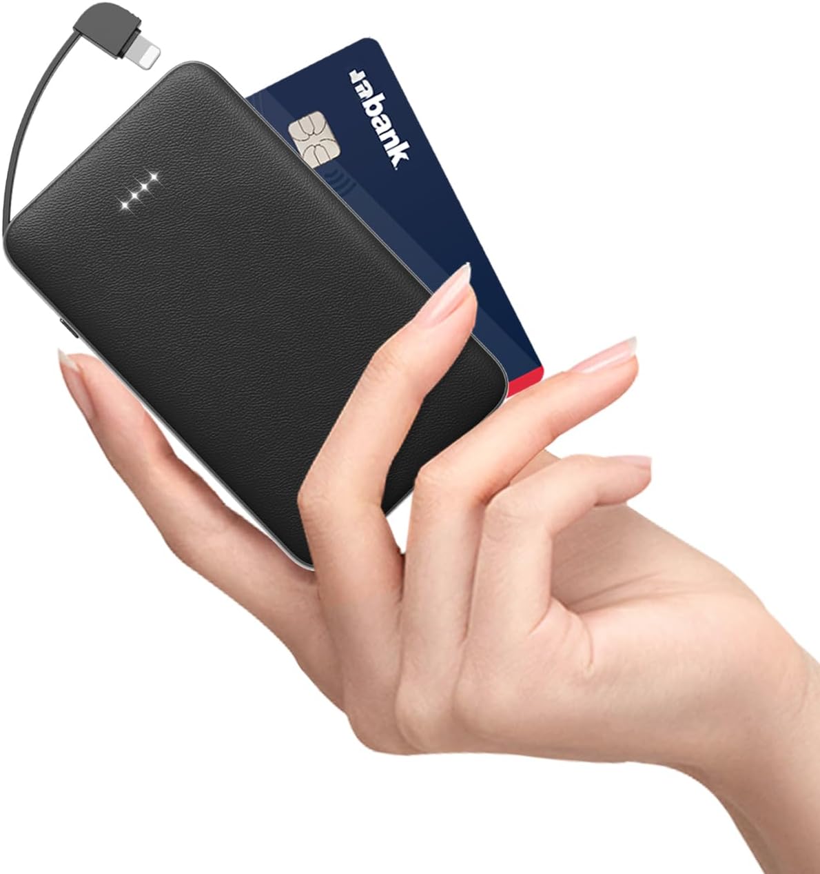 Amazon.com: Kuulaa Portable Charger with Built-in Lightning Connector ...