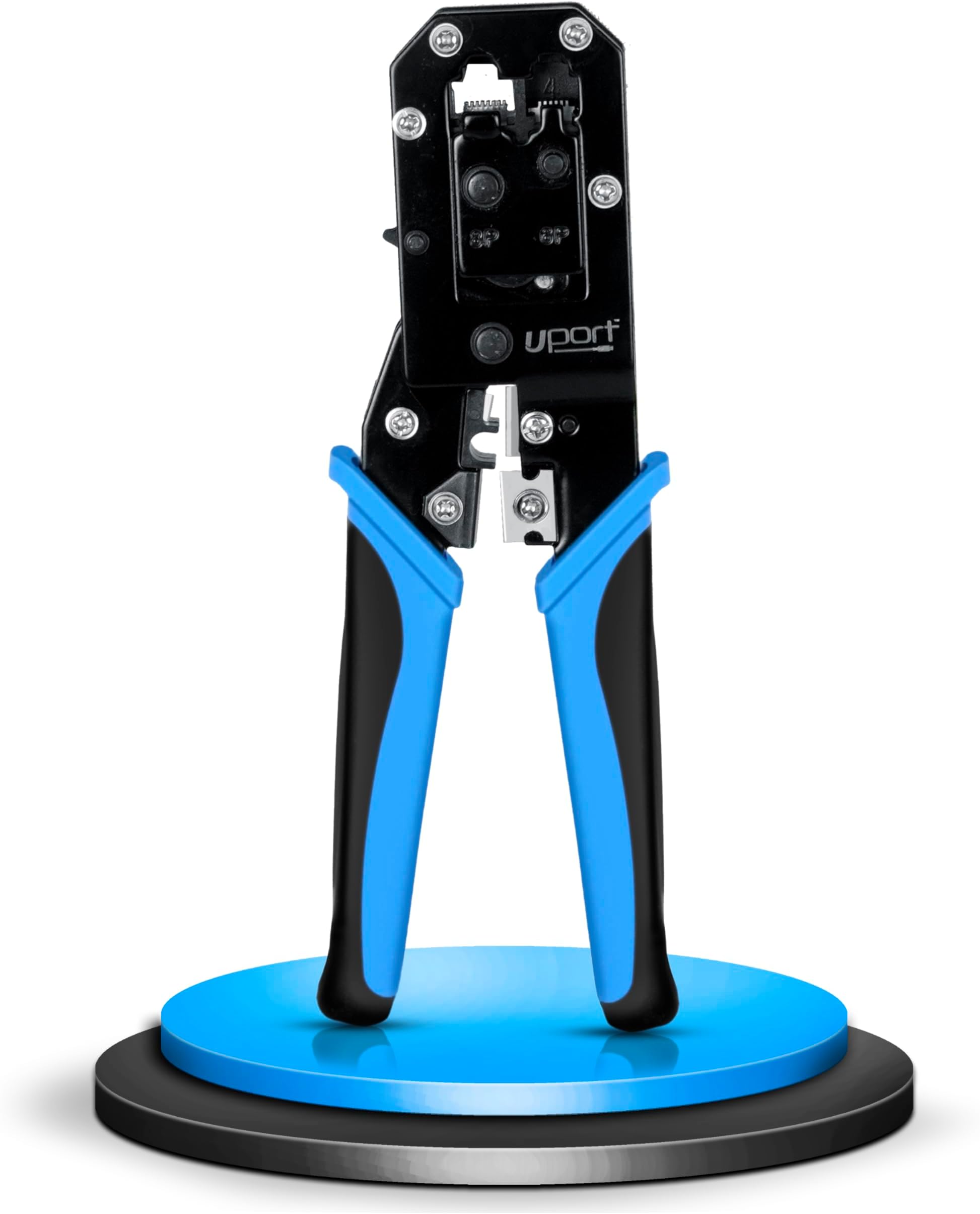 Fluke Networks 11212530 RJ-45, RJ-11, RJ-12 Modular Crimper (Yellow ...