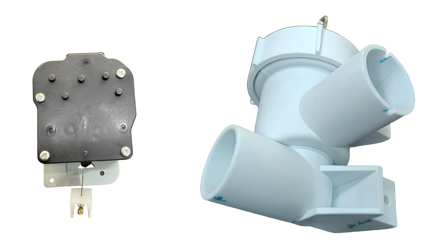 SPARESKART Water Drain Motor + Dump Valve Compatiable for Whirlpool Top ...
