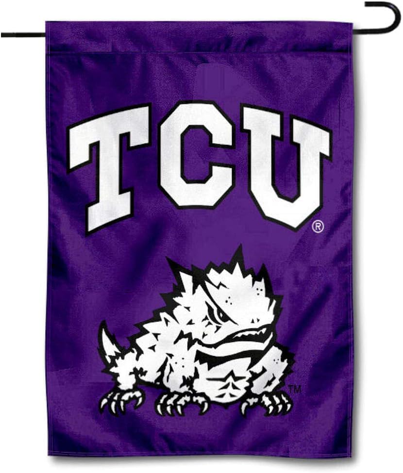 Amazon.com : College Flags & Banners Co. Texas Christian Horned Frogs ...