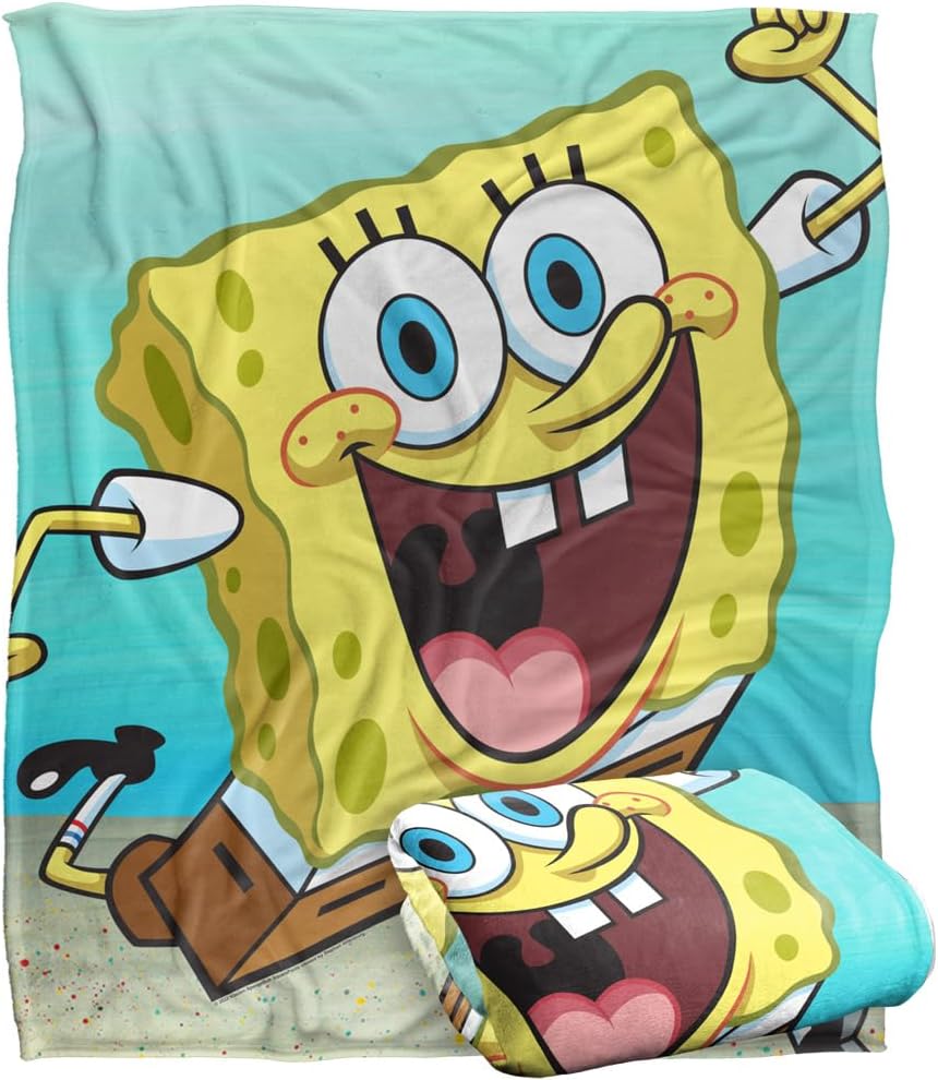 Amazon.com: Spongebob Blanket, 60"x80" Spongebob Character Cropped ...