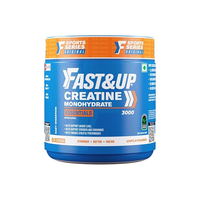 Fast&Up Creatine Monohydrate Powder | 100% Pure Micronized Creatine ...