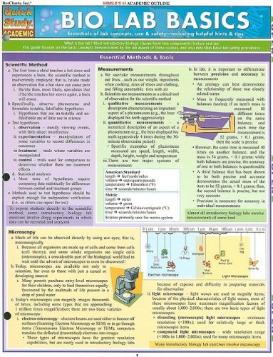 Bio Lab Basics (08) by BarCharts, Inc [Pamphlet (2008)]: BarCharts: Amazon.com: Books
