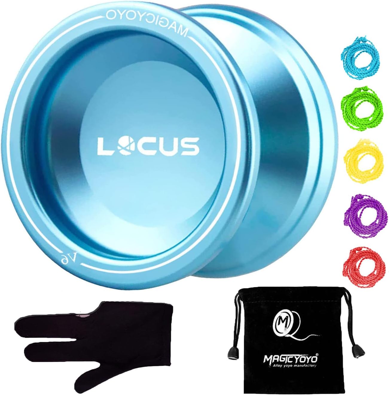 Amazon.com: MAGICYOYO Responsive V6 Locus Aluminum Alloy YoYo Star Logo ...