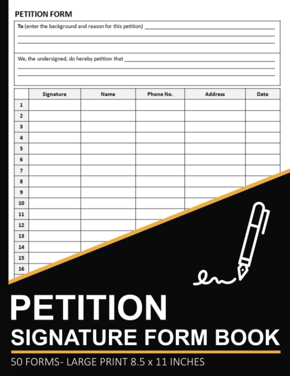 Print Petition Template