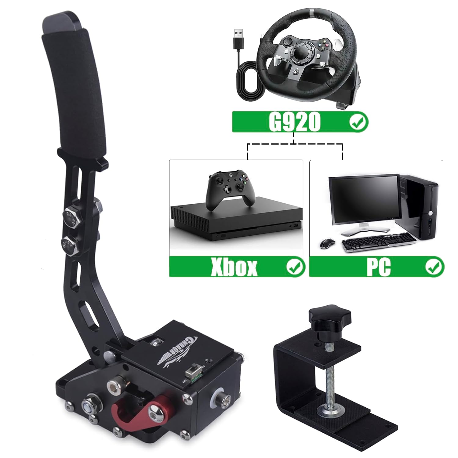 Amazon.com: CNRAQR Xbox USB Handbrake Racing Game Only Compatible With ...