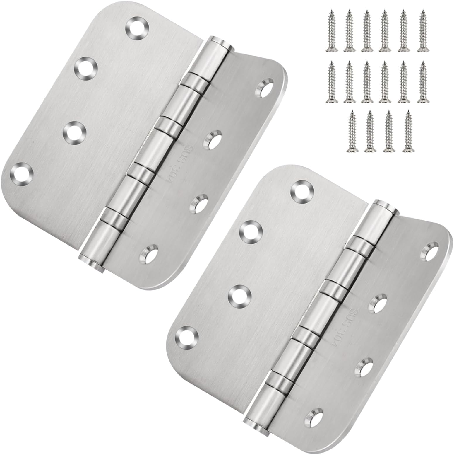 Stainless Steel Door Hinges, 3.5''X 3.5'' Ball Bearing Hinges, Commercial Grade Heavy Duty ...