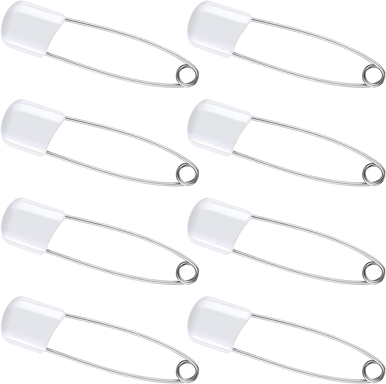 Safe and Sound Nickel Safety Pins, Assorted Sizes, Silver, 24 Count ...