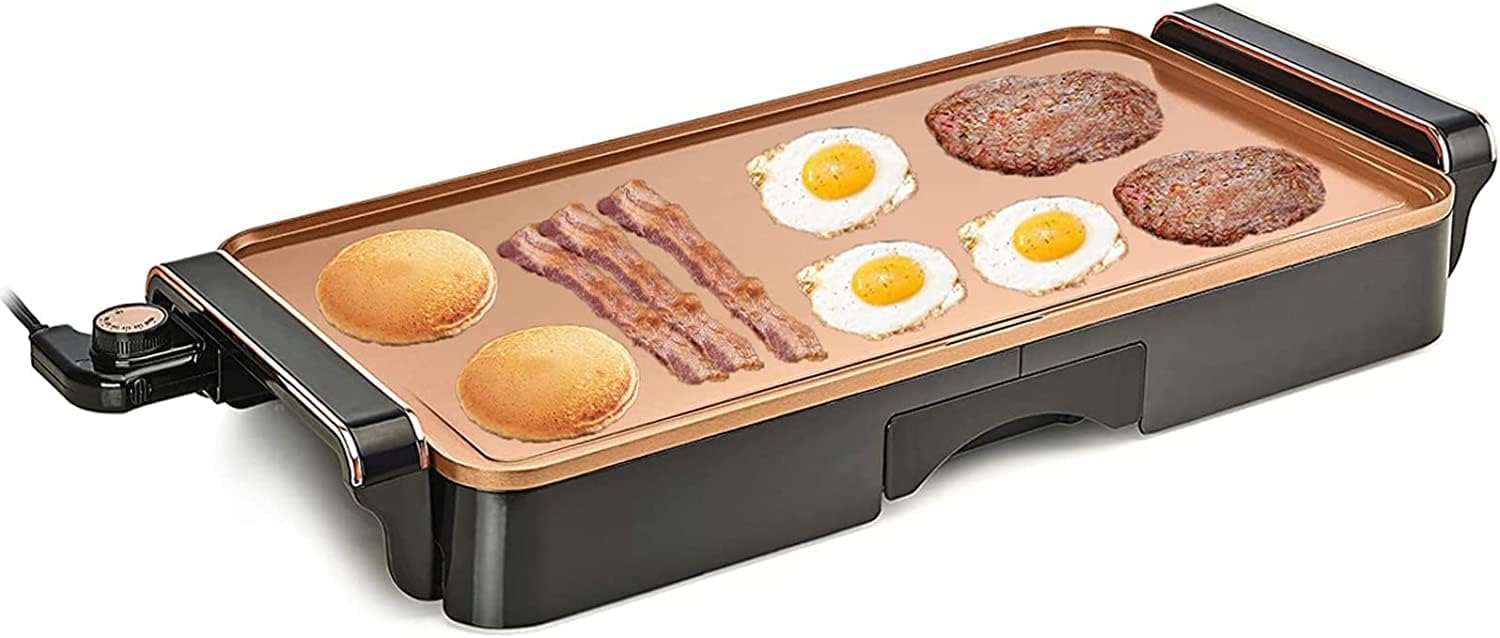 Amazon.com: Extra Large Nonstick Electric Griddle - Can make 8 pancakes ...