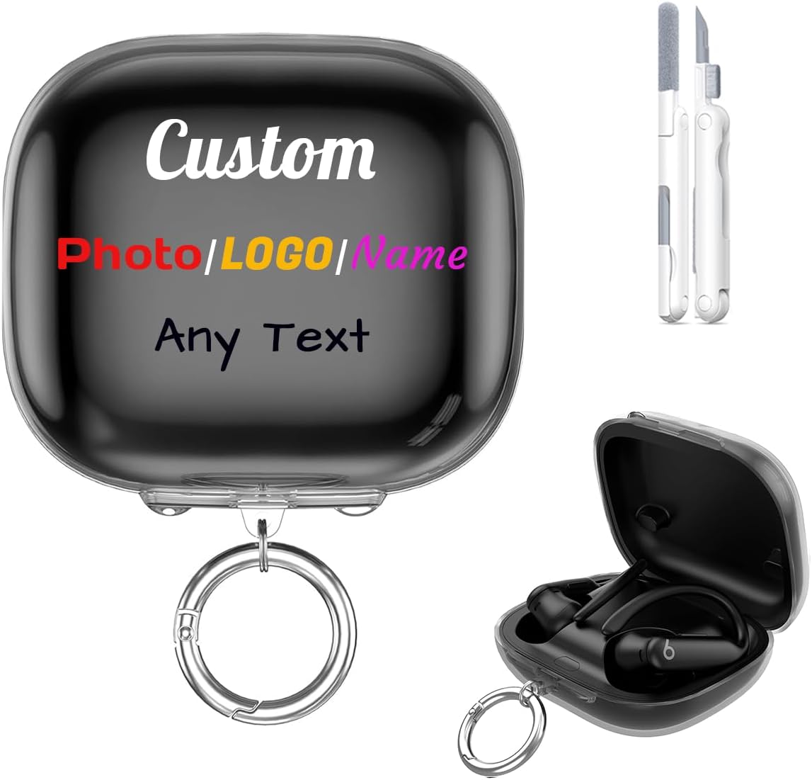 Amazon.com: Custom Case for Beats Powerbeats Pro 2 with Keychain ...