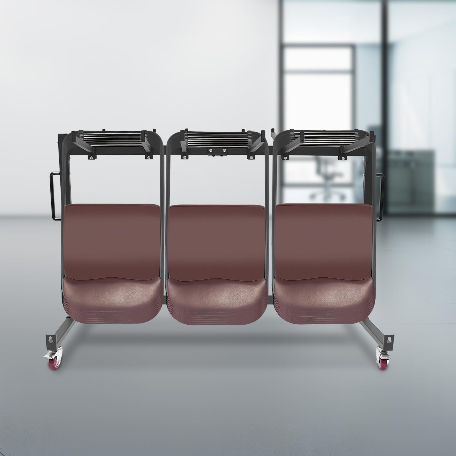 Folding Chair And Table Cart, Rolling Storage Rack Trolley