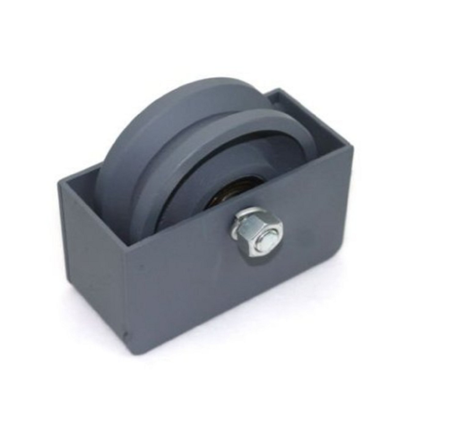 Buy 4" Cast Iron V Groove Wheel Plus Weldable Wheel Box For Rolling ...