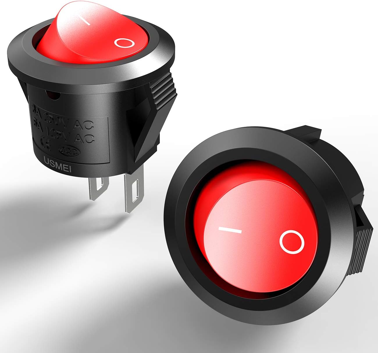 Snap-In Round Rocker Switch - SPDT / On-On : 30-16070 - Wall Light ...