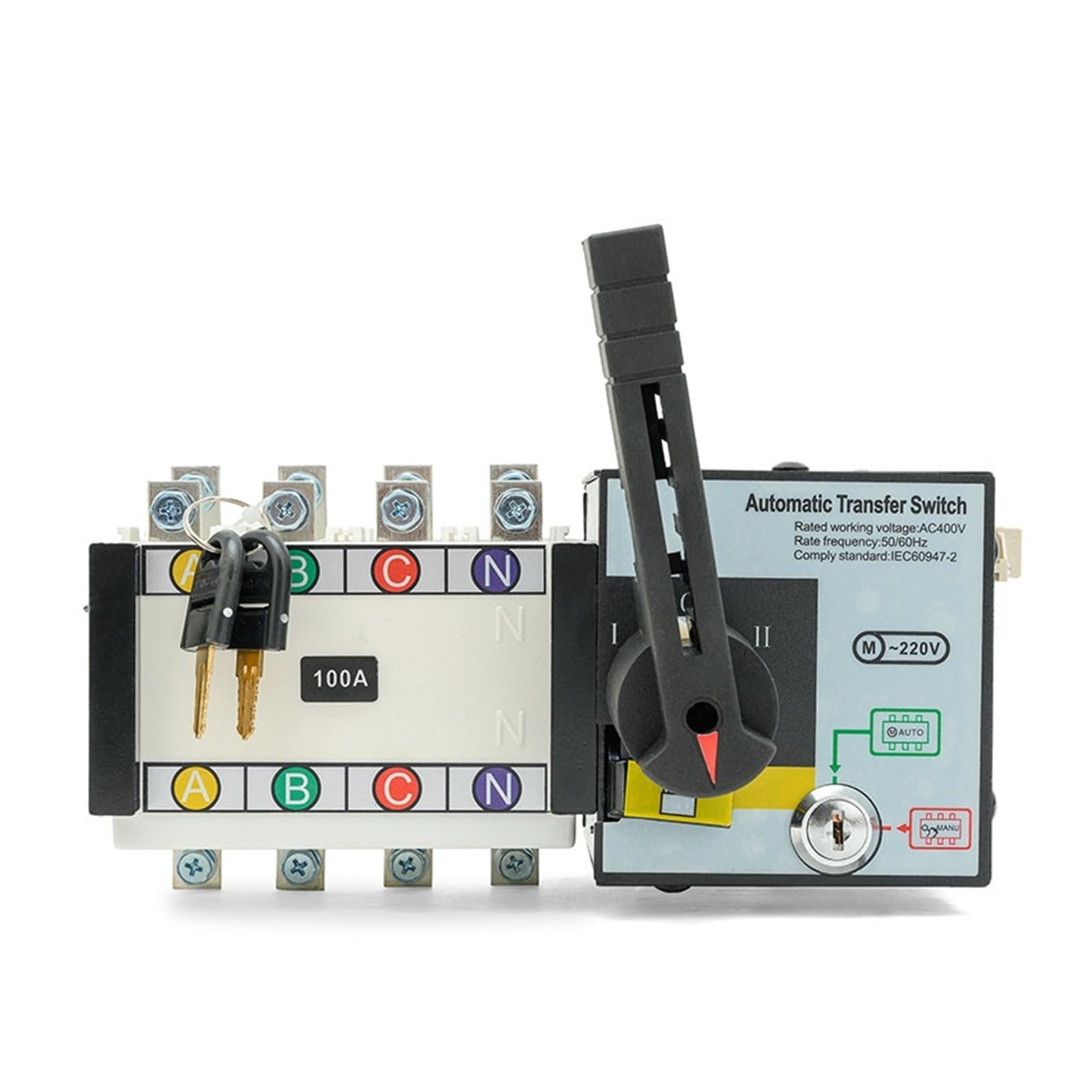 50 Amp Transfer Switch ATS Dual Power Automatic Transfer Switch For ...