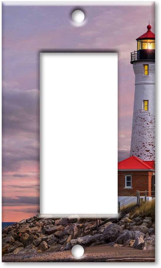 Art Plates - Single Gang Rocker Switch Plate - Decorative Metal Wall ...