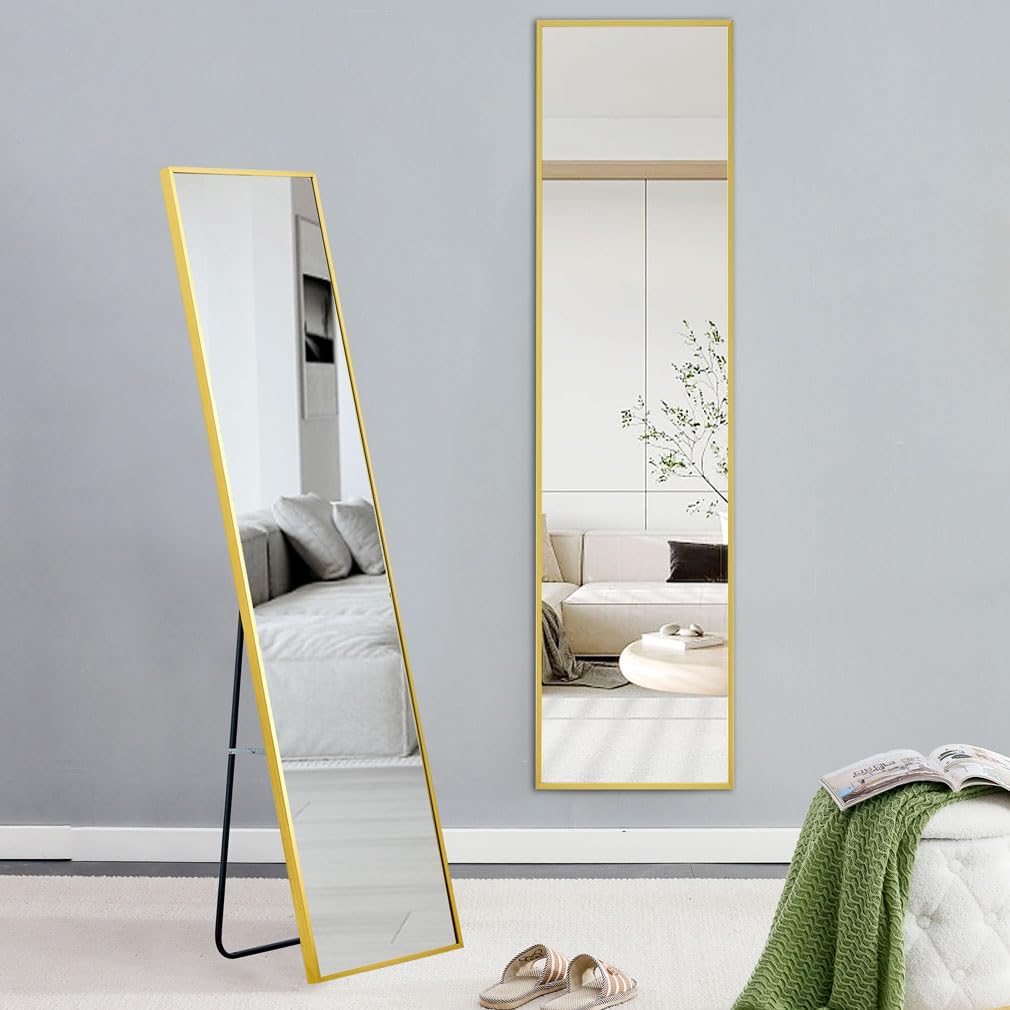 Amazon.com: Yone jx je 59"x16" Full Length Mirror with Stand, Large ...